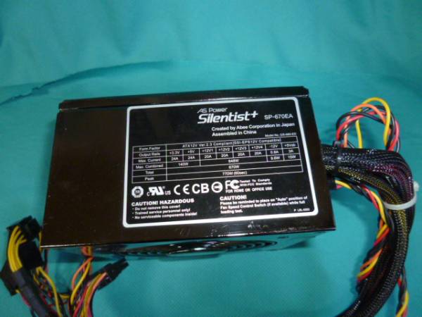 Abee/ASPOWer-Silentist+SP-670EA/ATX電源/670W/ /②(650W～)｜売買されたオークション情報、yahooの商品情報をアーカイブ公開 - オークファン ...