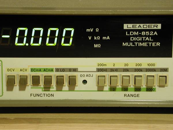 LEADER LDM-852A DIGITAL MULTIMETER その2(アマチュア無線)｜売買されたオークション情報、yahooの商品 ...