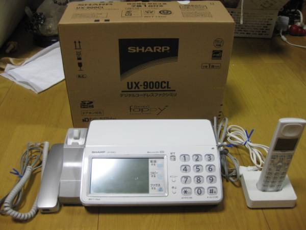 SHARP FAX fappy UX-900CL ホワイト シャープ(ファクシミリホン)｜売買されたオークション情報、yahooの商品情報をアーカイブ公開 - オークファン（aucfan.com）