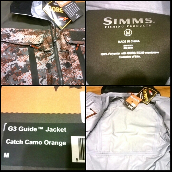 新品 シムス ゴアテックス SIMMS G3 GUIDE JACKET M GORE-TEX