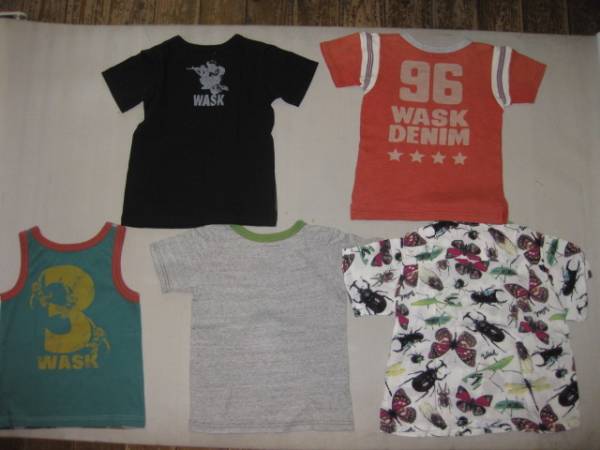 WASK ワスク 110cm 5点セット(半袖Tシャツ)｜売買されたオークション情報、yahooの商品情報をアーカイブ公開 - オークファン（aucfan.com）