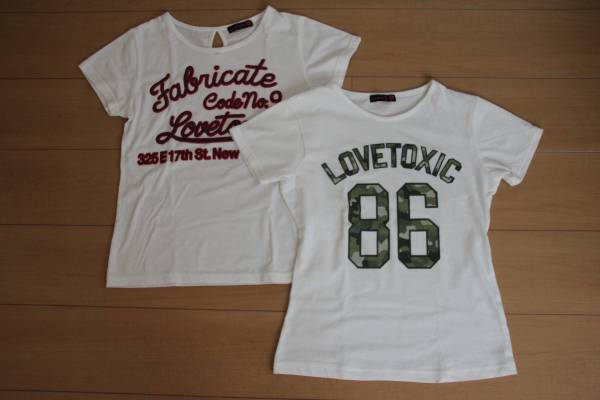 LOVETOXIC ラブトキシック Tシャツ 2枚set M150(150（145～154cm）)｜売買されたオークション情報、yahooの商品情報をアーカイブ公開 - オークファン ...