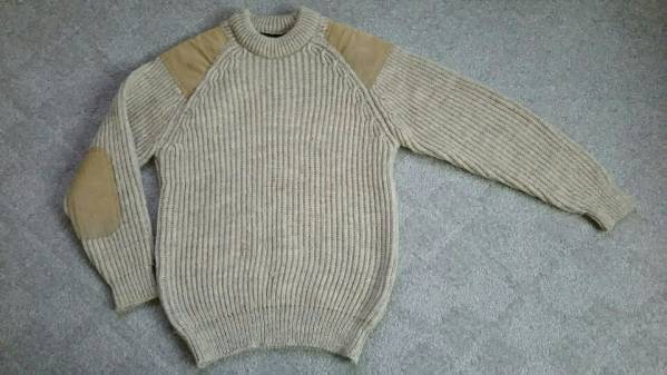 英国製 WoolyBack スエードパッチ リブニットセーター M(Mサイズ)｜売買されたオークション情報、yahooの商品情報をアーカイブ公開 - オークファン（aucfan.com）