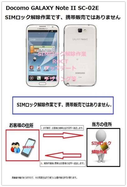 SIMロック解除作業 GALAXY Note II SC-02E 完全解除 多国語 等F(サムスン)｜売買されたオークション情報、yahooの ...