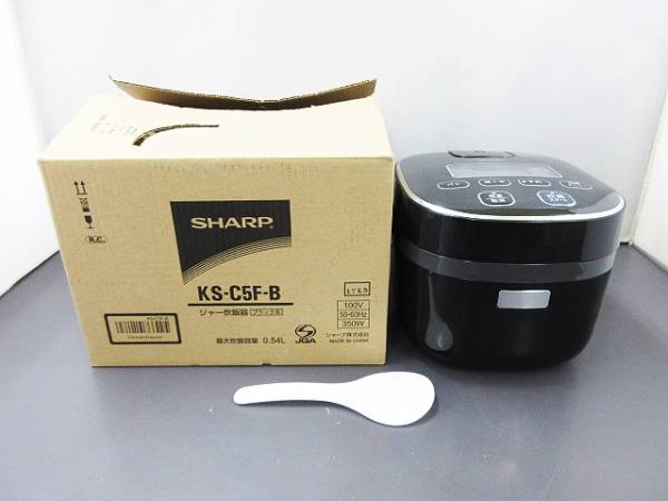 SHARP シャープ ジャー炊飯器 KS-C5F-B 3合炊き 2013年製(炊飯器)｜売買されたオークション情報、yahooの商品情報をアーカイブ公開 - オークファン（aucfan.com）