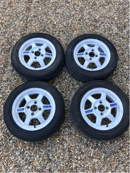 RAYS TE37 13インチ pcd100 4穴 5J ＋45 155/65/R13(ラジアルタイヤ)｜売買されたオークション情報 ...