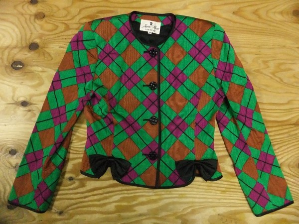 Jujin Plaxa 十仁プラザ レディース 昭和レトロチェック ノーカラージャケット 緑 38(Mサイズ)｜売買されたオークション情報 ...