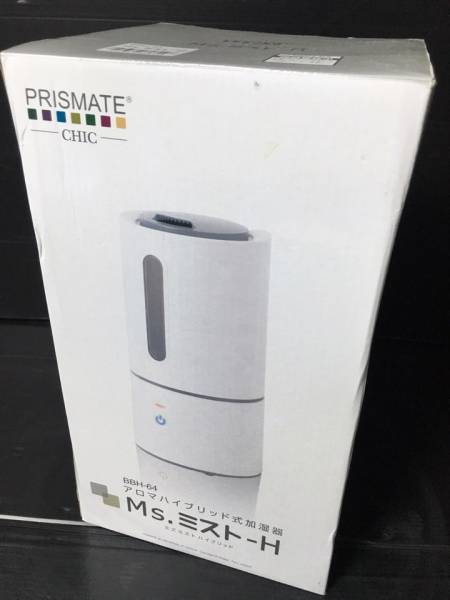 PRISMATE アロマハイブリッド式加湿器 BBH-64-WH タッチセンサー E0631(ハイブリッド式)｜売買されたオークション情報、yahooの商品情報をアーカイブ公開 ...