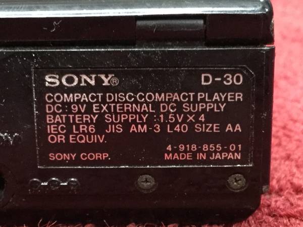 SONY D-30 ポータブルCDプレーヤー ジャンク品(CDプレーヤー)｜売買されたオークション情報、yahooの商品情報をアーカイブ公開 ...
