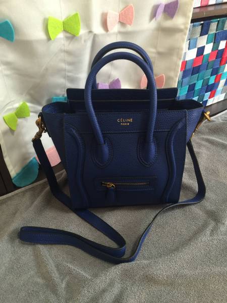 本物 入手困難 CELINE 2way ナノ ショッパー ラゲージ バッグ ロイヤルブルー(ショルダーバッグ)｜売買されたオークション情報、yahooの商品情報をアーカイブ公開 ...
