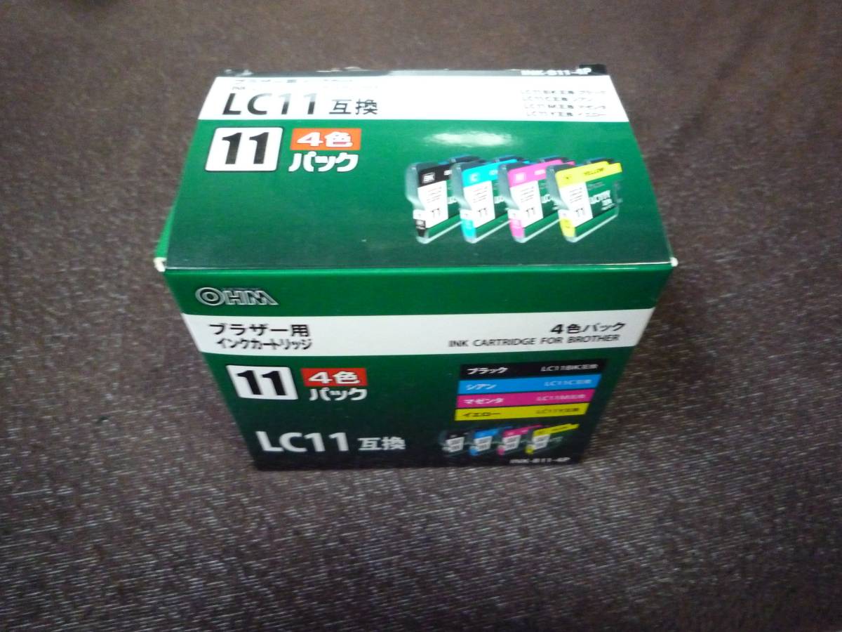 OHM ブラザー用インクカートリッジ INK-BB11 INK-B11-4P LC11BK互換 4色 品(ブラザー)｜売買されたオークション ...