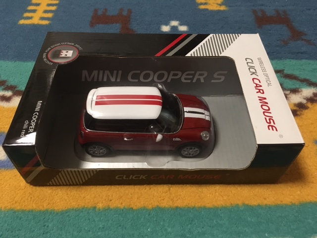 Mini Cooper S CLICK CAR MOUSE ミニ クーパー S型のワイヤレス 無線 マウス クリック カー マウス(ワイヤレス ...