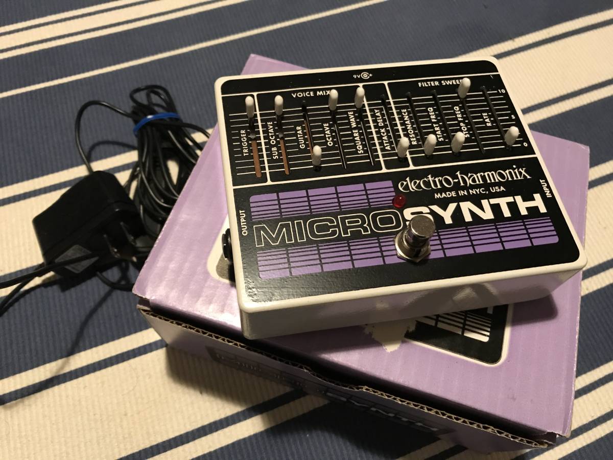 Electro-Harmonix エレクトロハーモニクス MICRO SYNTH マイクロシンセ ギターシンセ アダプタ付 定価68 000円(ギターシンセサイザー)｜売買されたオークション ...