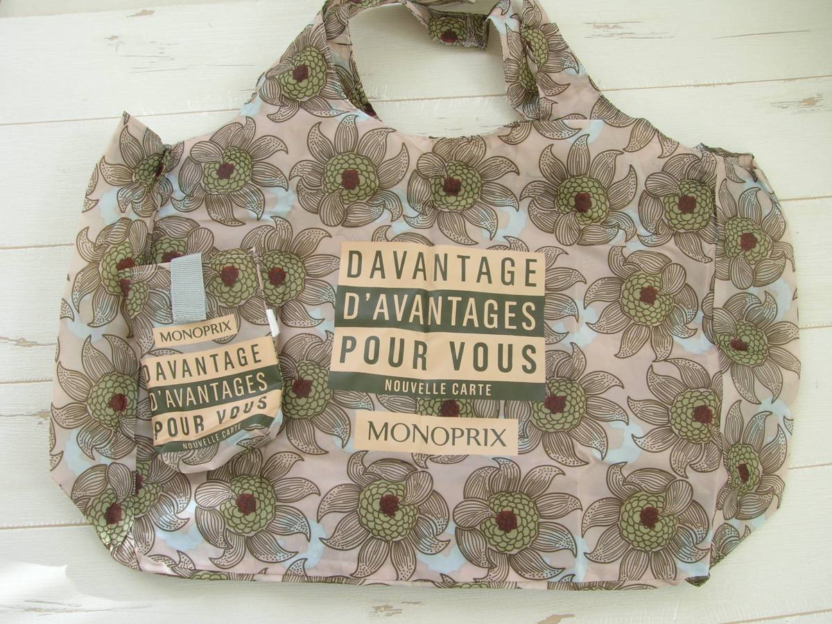パリ 購入 MONOPRIX ひまわり モノプリ エコバッグ フランス土産 ナイロンバッグ(エコバッグ)｜売買されたオークション情報、yahooの商品情報をアーカイブ公開 - オークファン ...