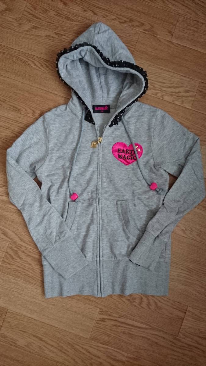 EARTHMAGICアースマジック チュール付きポリコットンデザインジップスウェットパーカー 130サイズ グレー 検索RONIチャビーヒスバナチ(長袖Tシャツ)｜売買されたオークション情報 ...