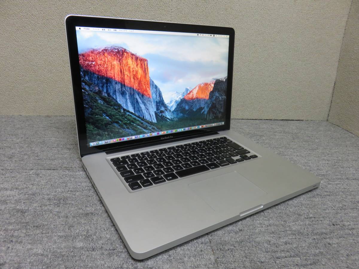 MacBook Pro A1286 15.4型 2.4GHz / 8GB / 1000GB ダブル Mac OS X & Windows7 ...