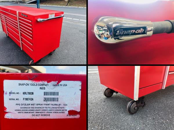 Snap-On/スナップオン ツールキャビネット キャスター付 工具箱 チェスト KRL7003B AL11W(設置型)｜売買された ...