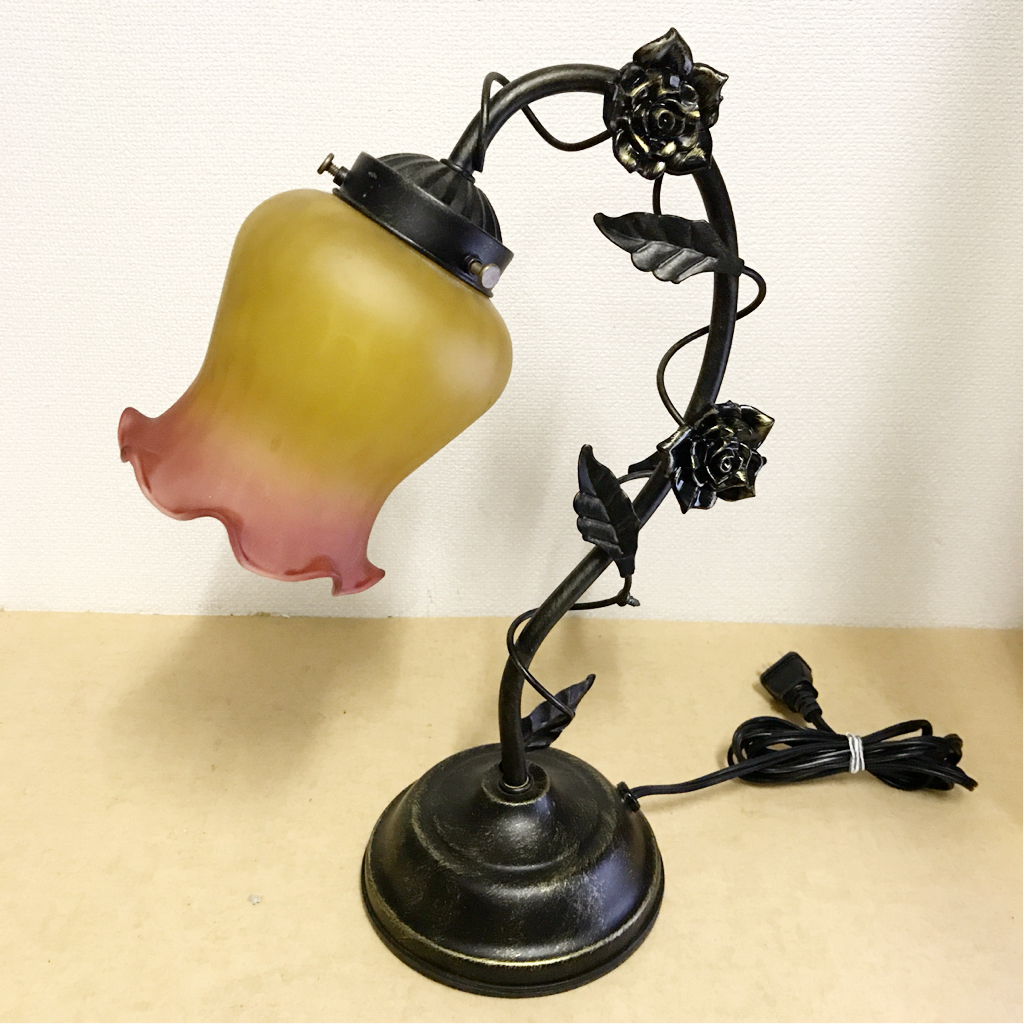 A002 あまの タッチセンサーランプ アンティーク調 ランプ 高さ36cm ジャンク(テーブルスタンド)｜売買されたオークション情報、yahooの商品情報をアーカイブ公開 - オークファン ...