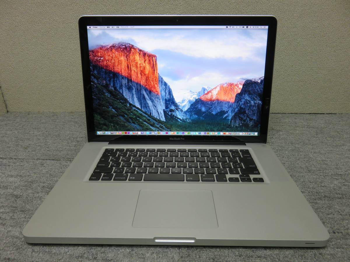MacBook Pro 15型 A1286 Late 2011 高速 i7 / 8GB / 1000GB ダブル Mac OS X ...