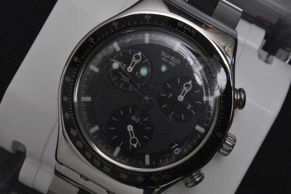 z410B 21 060円 Swatch スウォッチ WINDFALLK/YCS410GX/ クロノグラフ腕時計/ クォーツ/ スピード ...