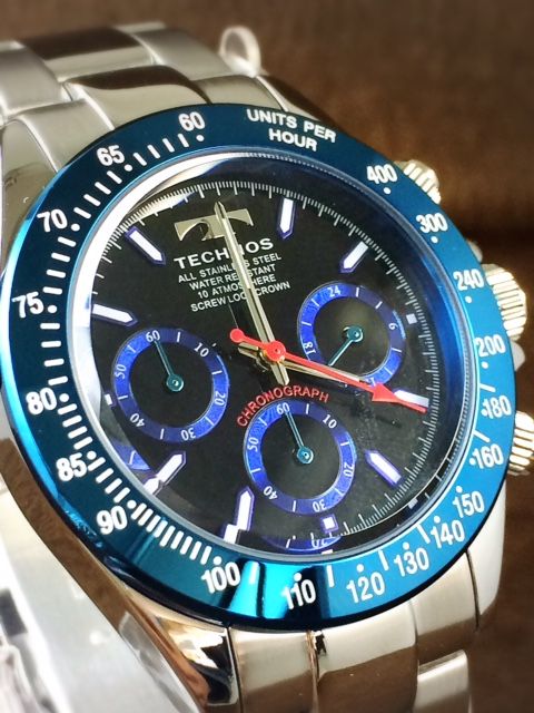 technoss テクノス メンズ クォーツ専門ブランド 腕時計 ステンレス クロノグラフ 保証書箱付(テクノス)｜売買されたオークション情報 ...