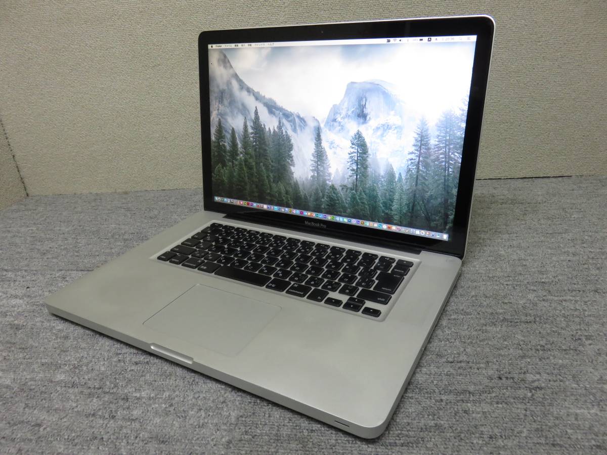 MacBook Pro A1286 15.4型 2.4GHz / 8GB / 1000GB ダブル Mac OS X & Windows7 ...
