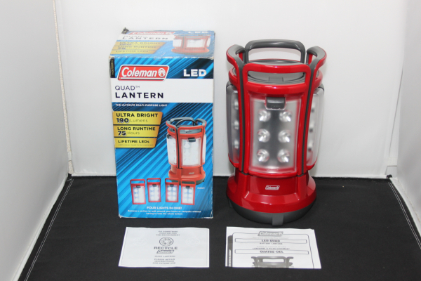 N07 コールマン LED クアッド ランタン Coleman LED QUAD LANTERN 190ルーメン 品(コールマン)｜売買されたオークション情報、yahooの商品情報をアーカイブ ...