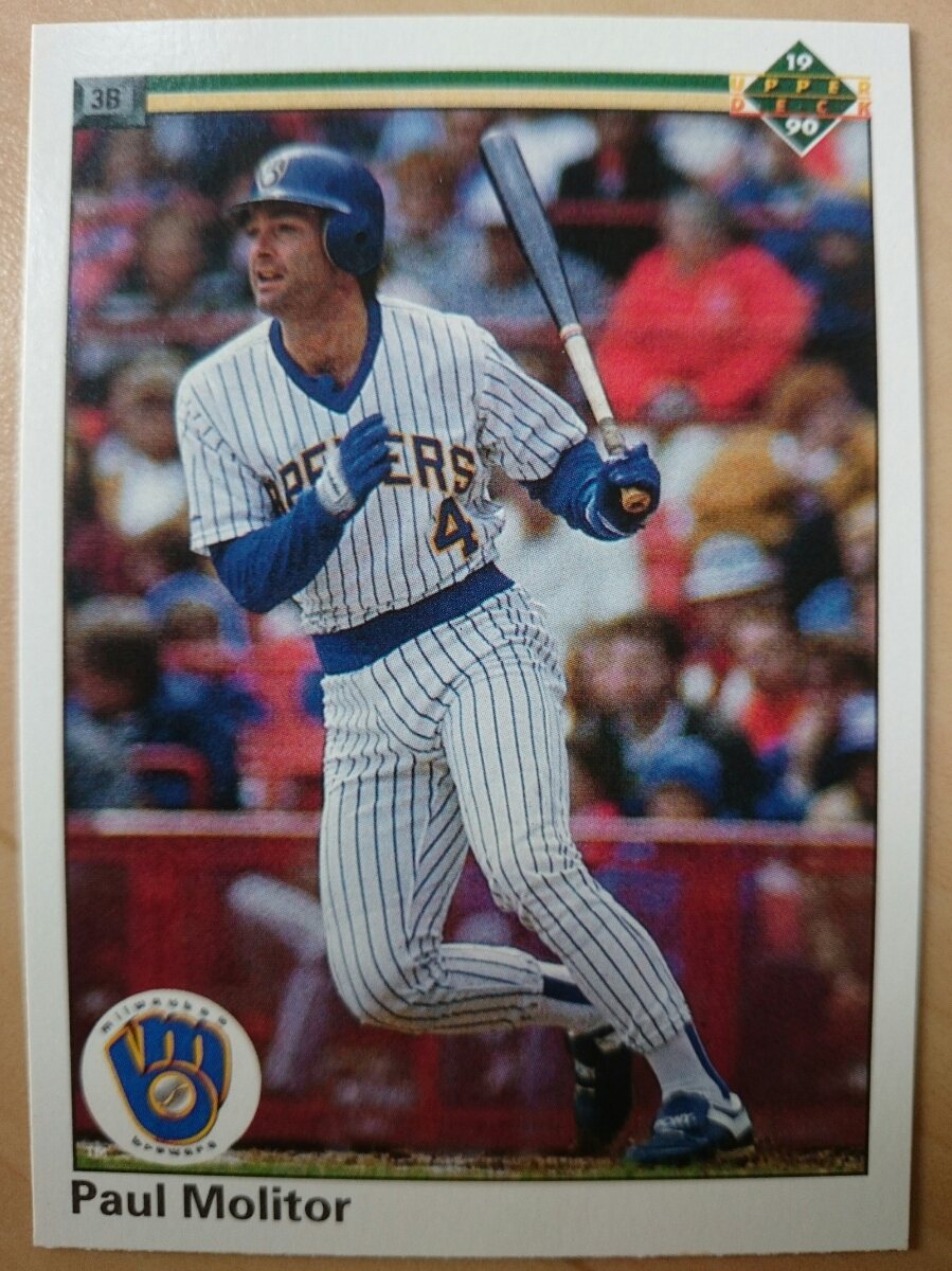PAUL MOLITOR UPPER DECK 1990 UD #254 ポール モリター MLB メジャーリーグ 大リーグ MILWAUKEE BREWERS ブリュワーズ HOF(1990 ...