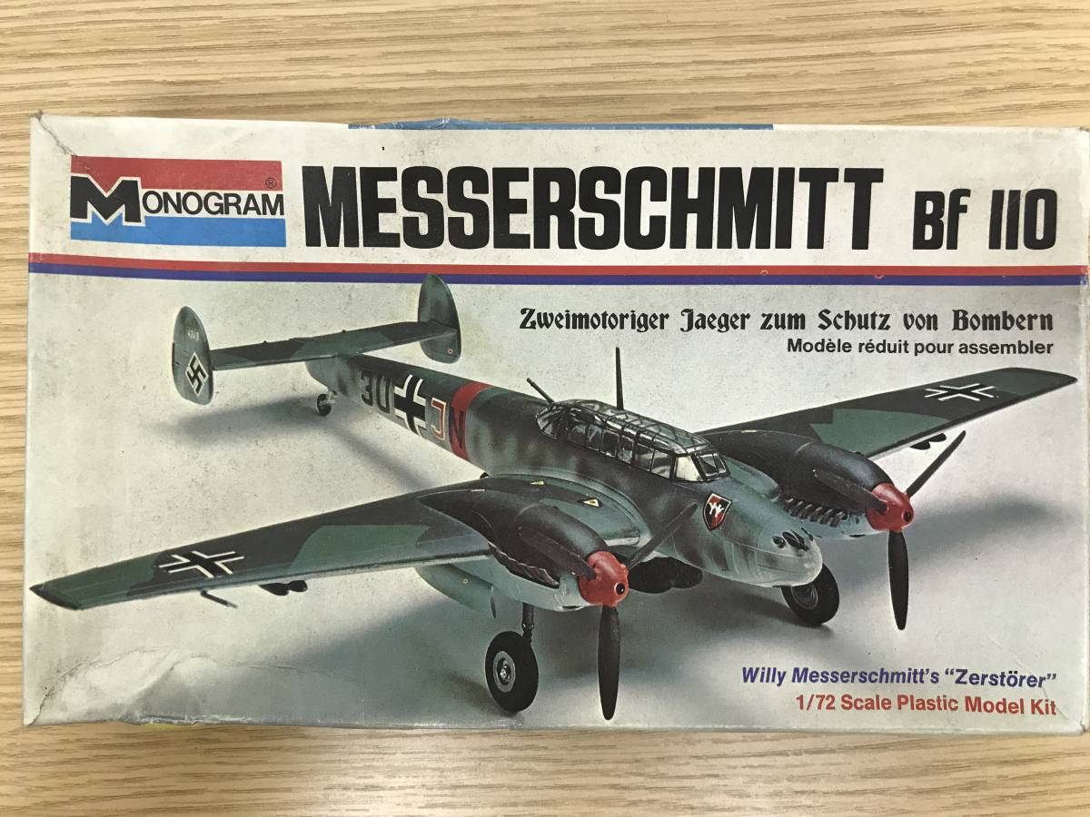 0106-124 プラモデル 航空機 軍用機 MONOGRAM 1/72 MESSERSCHMITT BF110 欠品不明 未組立(その他)｜売買されたオークション情報、yahooの商品情報を ...