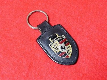 古い ポルシェ 964 レザー クレスト キーホルダー REU D73540 HEUBACH 純正 品 RS 911 993 930 968 ...
