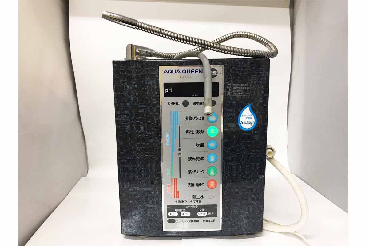 hal 通電確認済 アルカリイオン 整水器 AQUA QUEEN CRYSTAL 日本製 連続式電解水生成器 FW-207 医療用具承認番号 ...