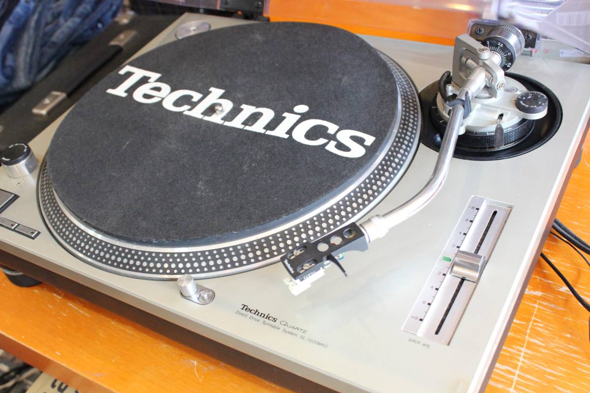 Technics テクニクス SL-1200MK2 ダイレクトドライブ ターンテーブル LP レコードプレーヤー 完動品(ターンテーブル ...