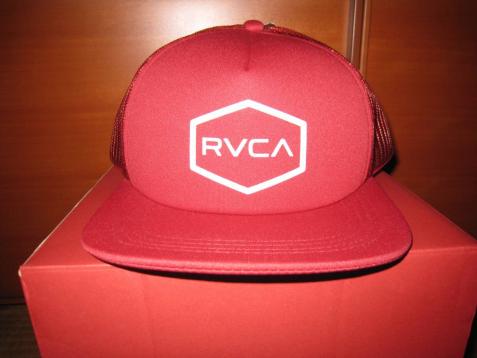 RVCA ルーカ 別注HEXED MESH CAP キャップ レッド スナップバック(帽子、キャップ)｜売買されたオークション情報、yahoo ...