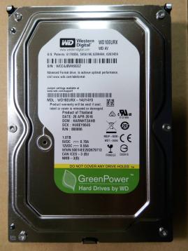 高耐久モデル/使用15時間/WesternDigital WD10EURX/1.0TB/HDD/AV-GP(1TB～)｜売買されたオークション ...