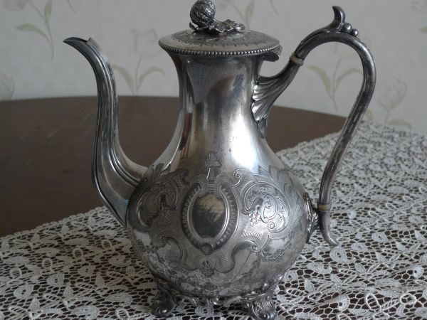 英国アンティーク James Dixon & Sons シルバープレイトのティーポットEPBM 純銀(カトラリー)｜売買されたオークション情報 ...