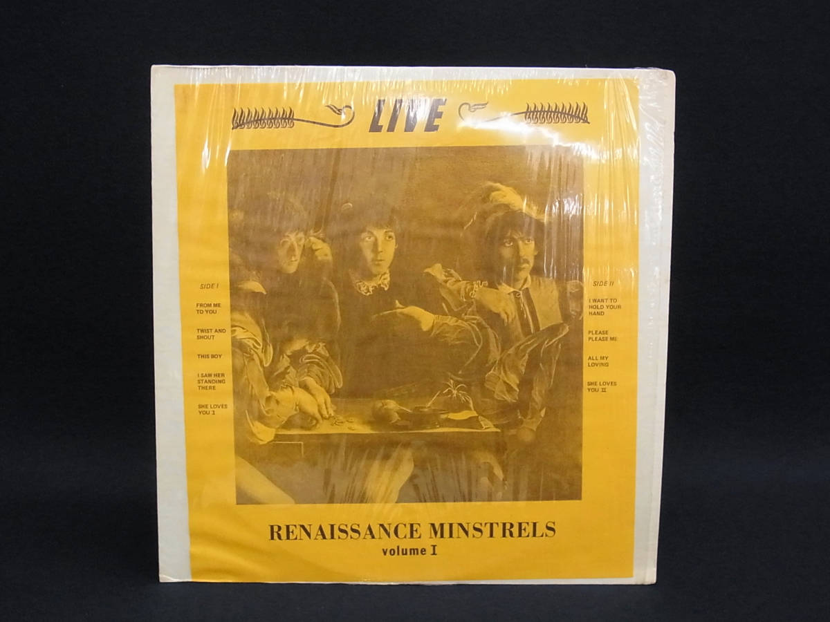 レコード062 THE BEATLES/RENAISSANCE MINSTRELS Vol.1 ビートルズ/ライブ音源/LIVE/LP盤/消費 ...