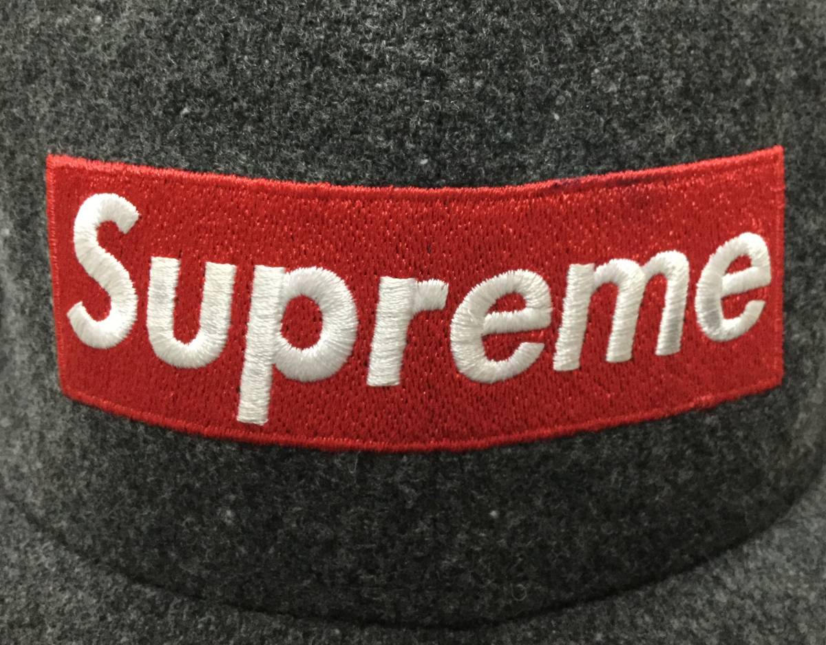 Supreme Woolrich Box Logo New Era ウールリッチ グレー シュプリーム ニューエラ 星条旗 キムタク 10AW ...
