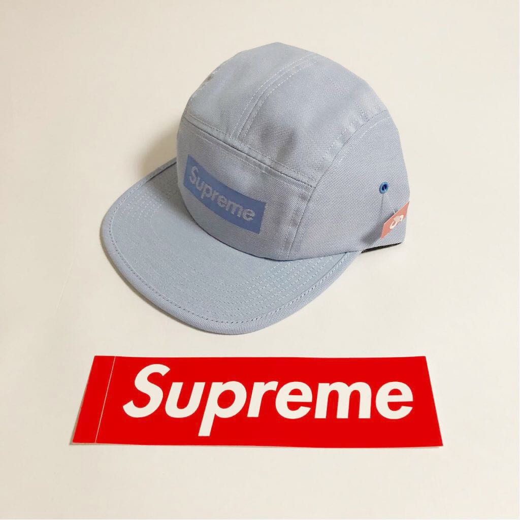 Light Blue / Free Supreme 18ss Jacquard Logo Camp Cap LOUIS VUITTON BOX ...
