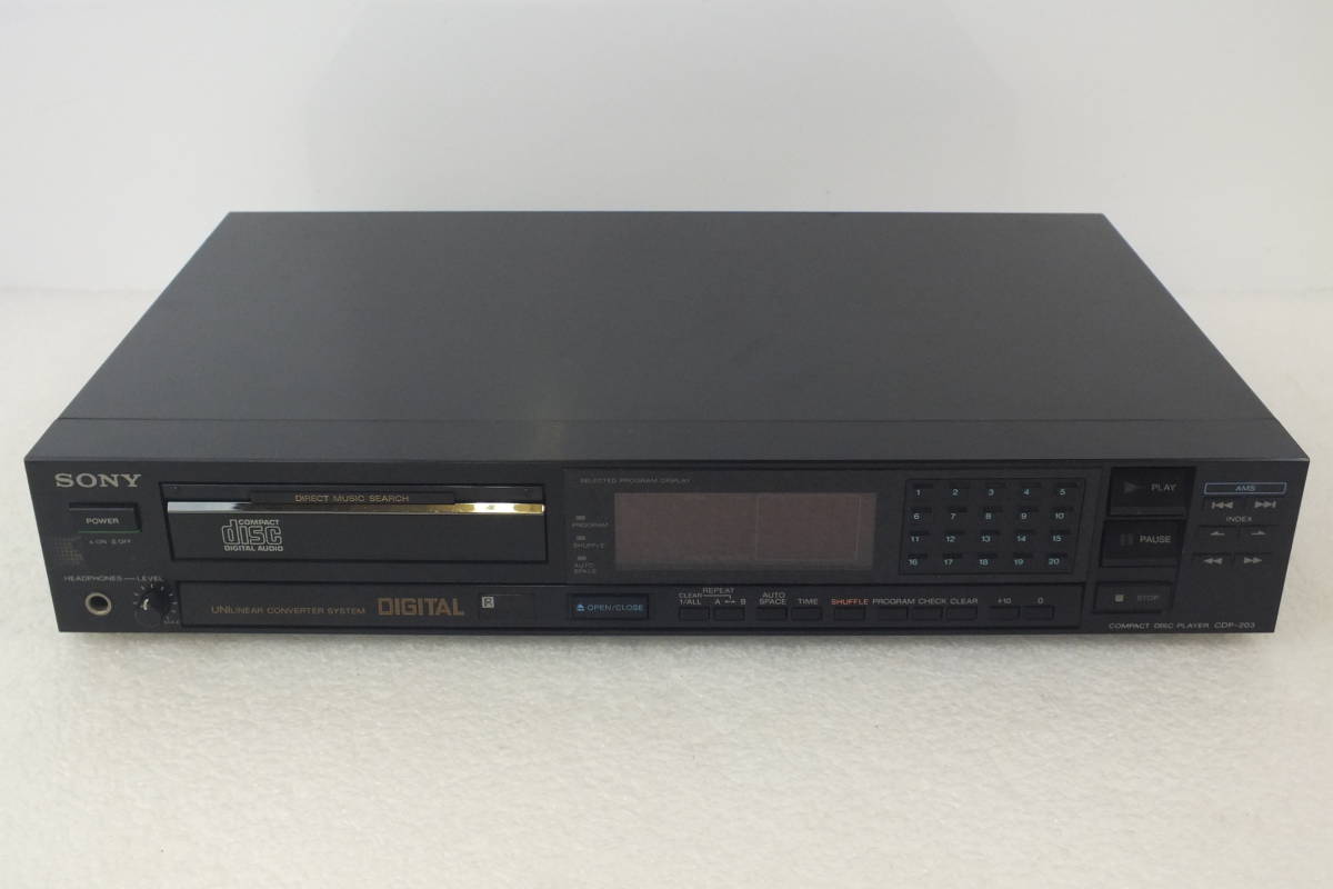 SONY ソニー CDプレイヤー CDP-203 オーディオ 62H3446(ソニー)｜売買されたオークション情報、yahooの商品情報を ...