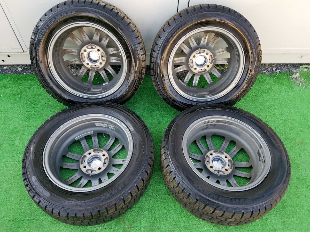 dp devotion 14インチ 4穴 スタッドレス タイヤ 16年製 アルミ ホイール 14×5.5J PCD100 ET43 175/65R14 82Q(ラジアルタイヤ)｜売買された ...