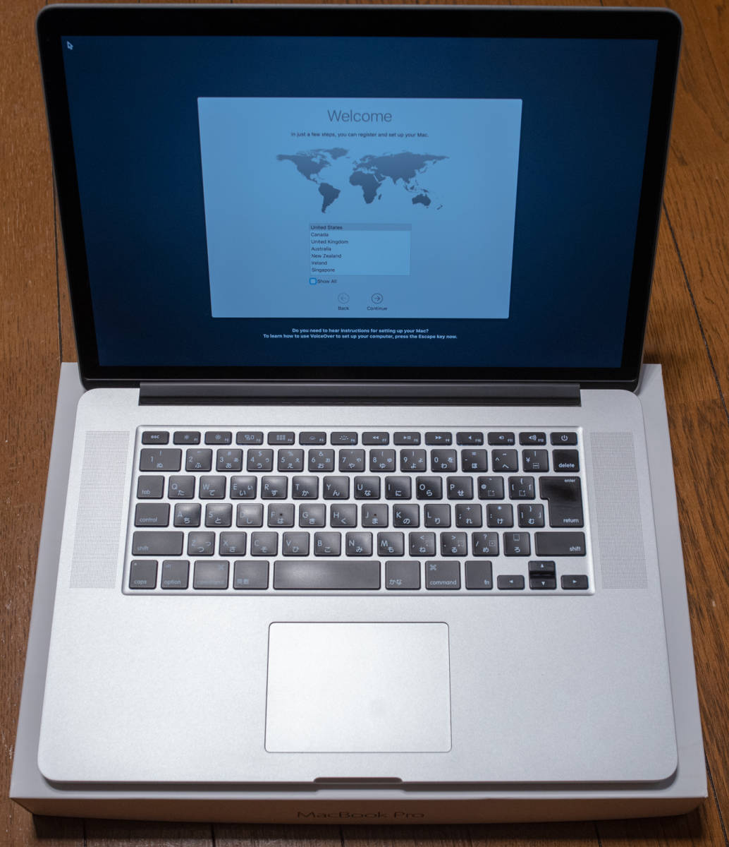 MacBook Pro Retina 15インチ Mid 2015 CPU:2.2GHz Core i7 RAM:16GB SSD:256GB ...