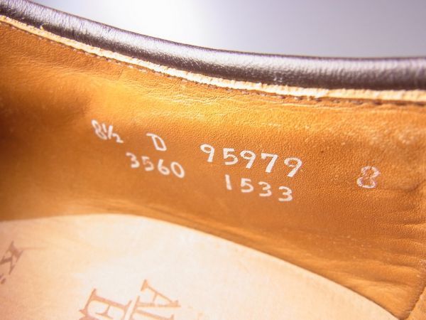 W3348アメリカ製 アレンエドモンズ Kingsley/Uチップ/エプロンダービー/レザーシューズ/ドレスシューズ/ビジネスシューズ/革靴 ...