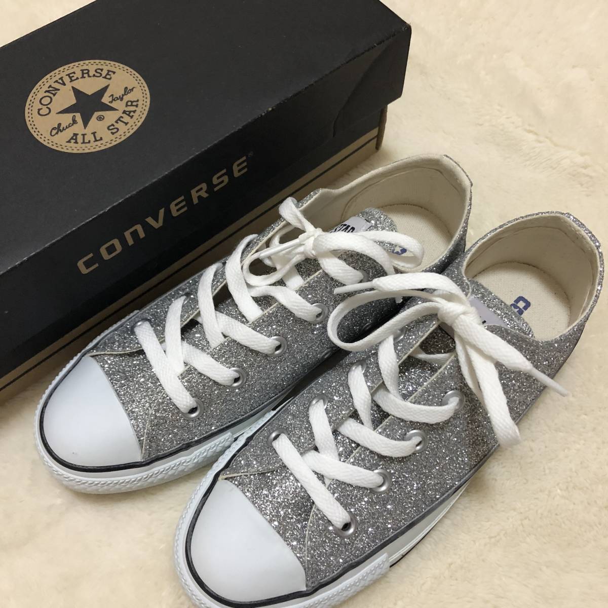 CONVERSEコンバース ALL STAR G-SILVER OX オールスター Gシルバー オックス ABC-MART限定 SILVER ...