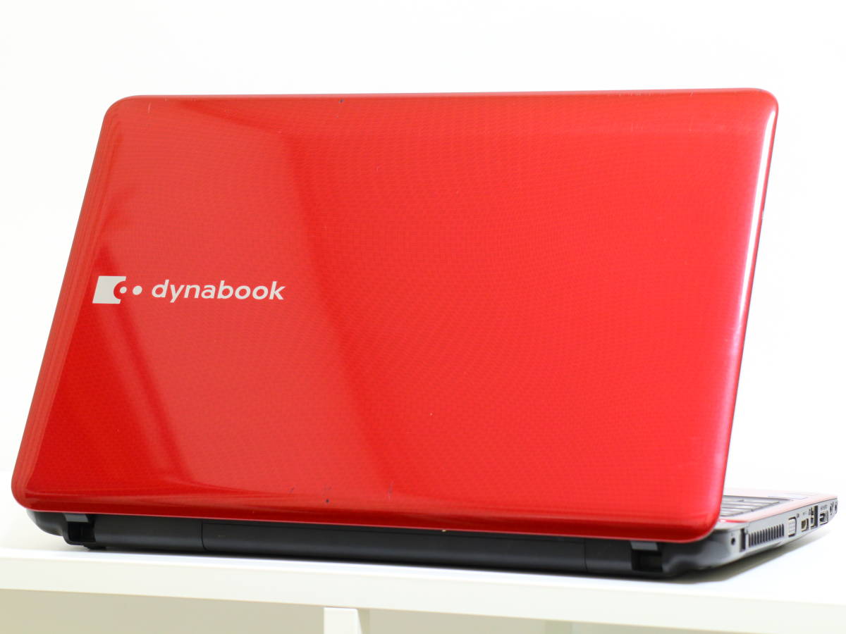最新Windows 10 Pro 東芝 dynabook T350/56BR モデナレッド CORE i5 480M/8GB/750GB/ブルーレイ/HDMI/SDXC Office2013 ...