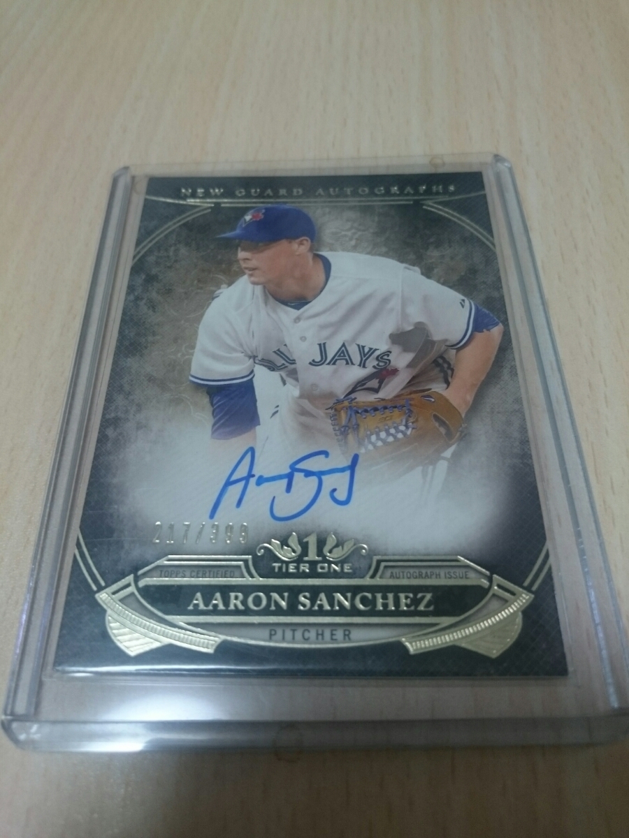 Topps Tier One Aaron Sanchez auto /399(Topps)｜売買されたオークション情報、yahooの商品情報を ...
