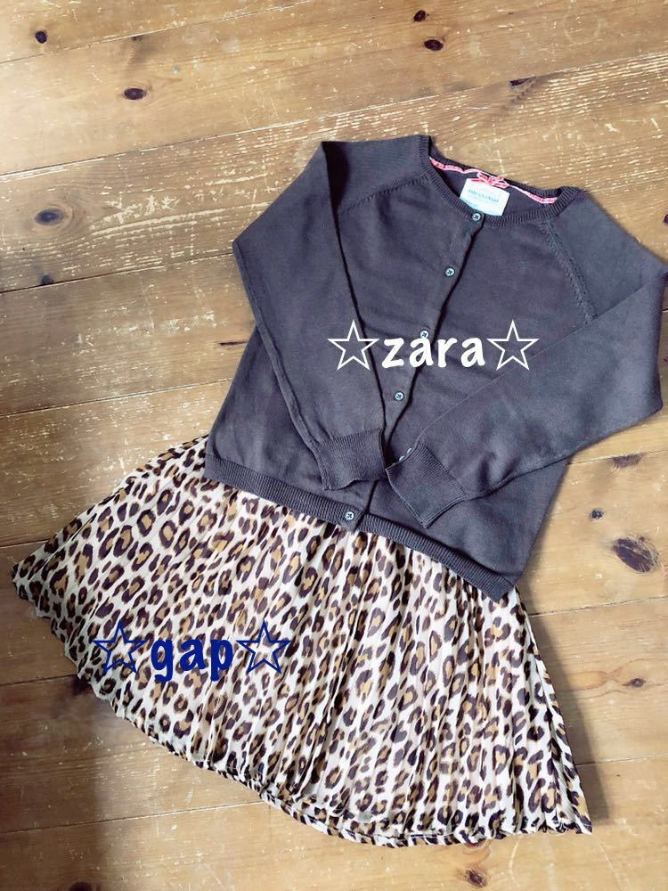 zaraカーディガン gapレオパードプリーツスカートset 100㎝110㎝(女の子用)｜売買されたオークション情報、yahooの商品情報をアーカイブ公開 - オークファン（aucfan.com）