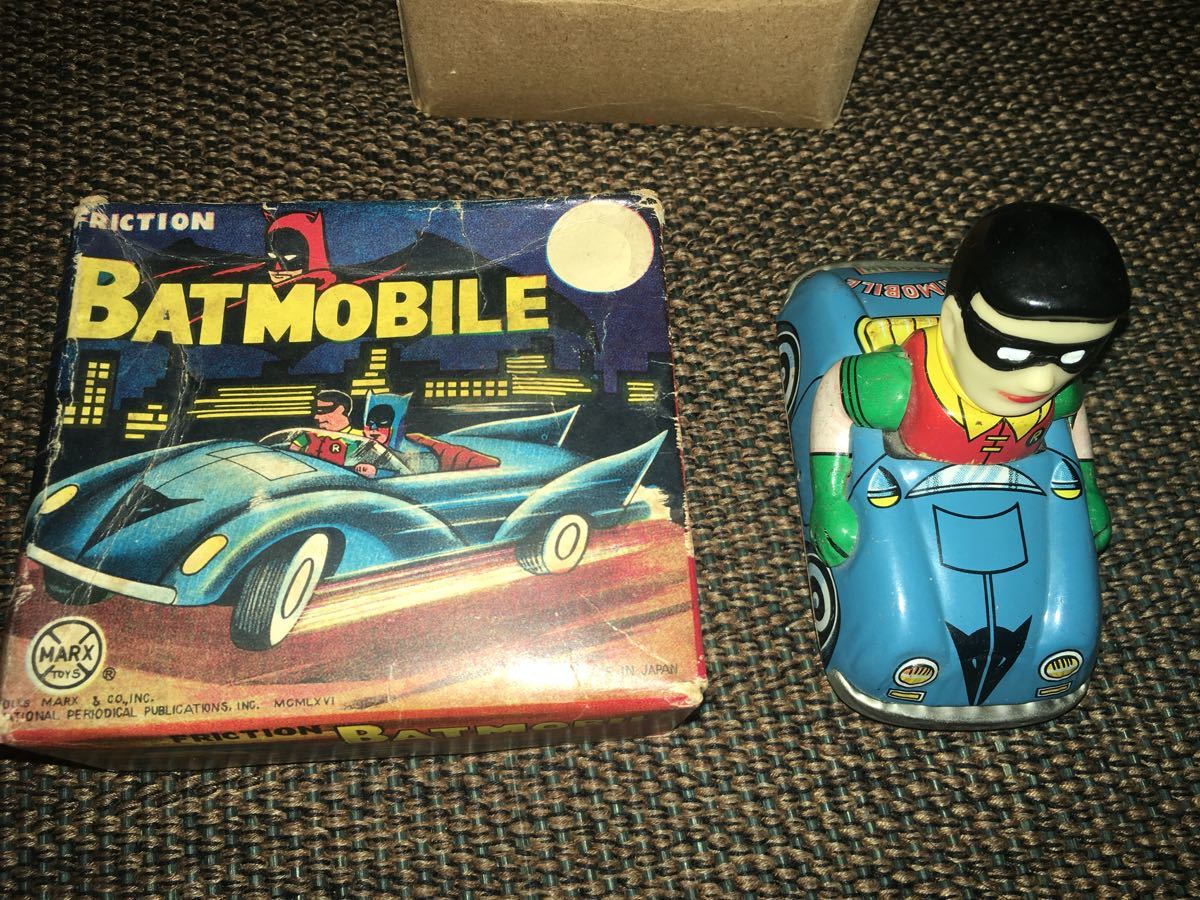 MARX TOYS BATMOBILE ROBIN MADE IN JAPAN BATMAN ルイス マルクス トイズ 箱付 1960年代 ...