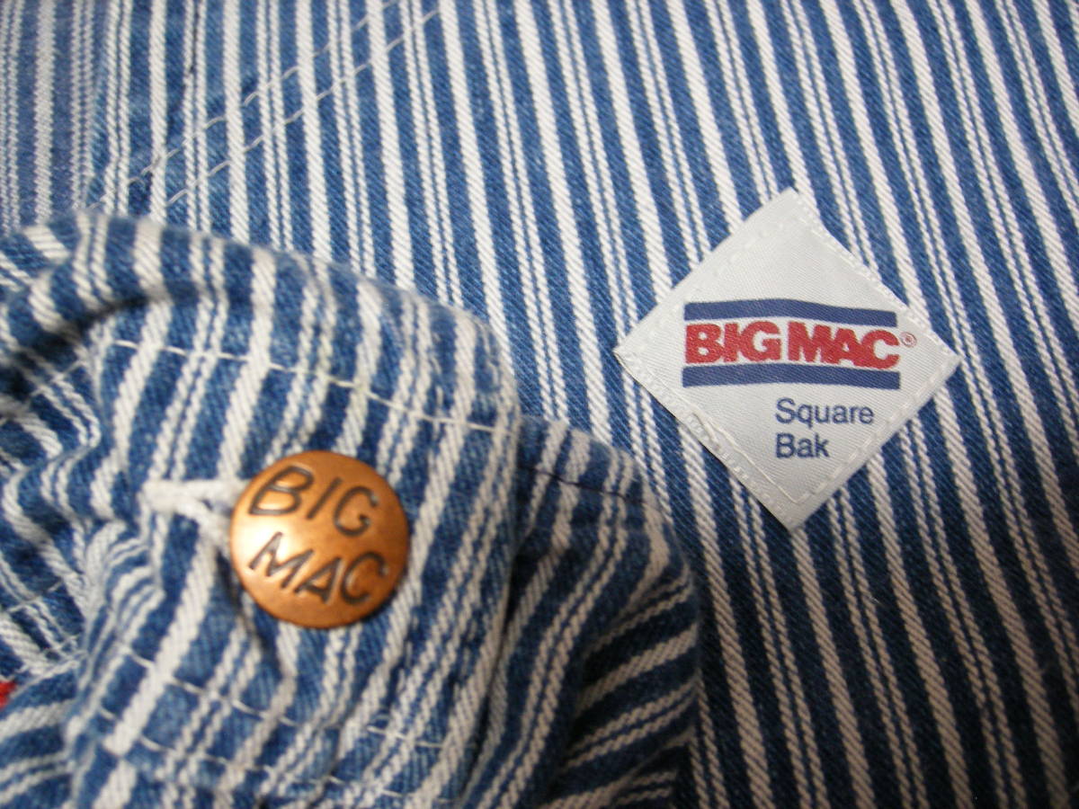80年代頃 ビックマック ピンストライプ オーバーオール W36 38位 ヒッコリー BIGMAC(オーバーオール)｜売買されたオークション情報、yahooの商品情報をアーカイブ公開 ...