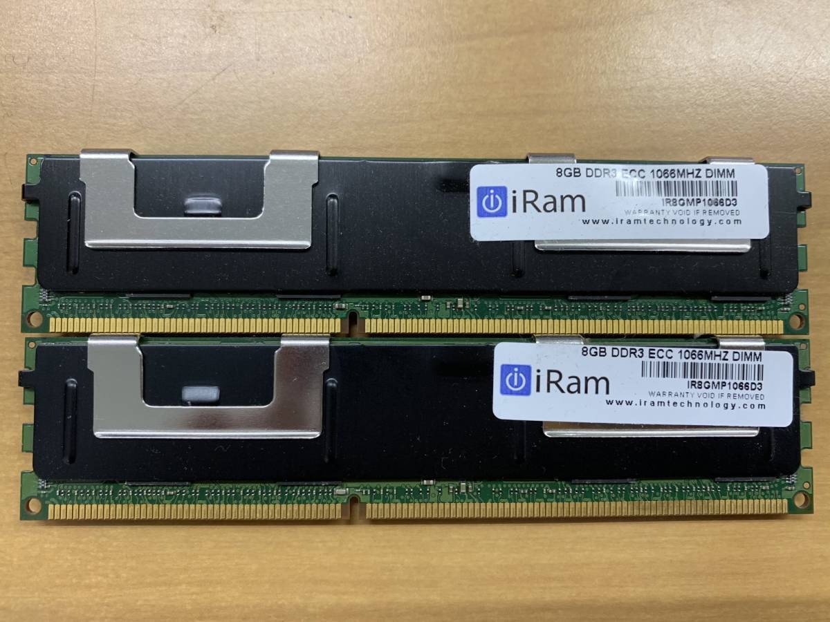 可 iRam PC3-8500R DDR3 1066 8GB×2 合計16GBセット MacPro等々 品(その他)｜売買されたオークション ...