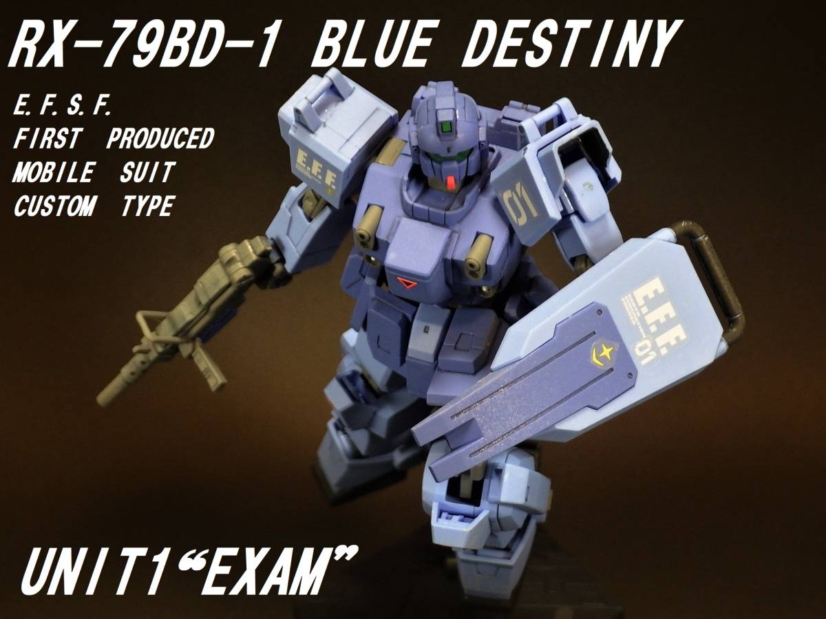 1/144 HGUC RX-79BD-1 ブルーディスティニー1号機″EXAM"塗装済完成品(完成品)｜売買されたオークション情報、yahooの商品情報をアーカイブ公開 - オークファン ...